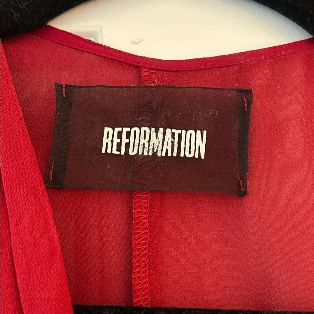 Reformation | Dresses | Reformation Deep Red Wrap Maxi Dress | Poshmark